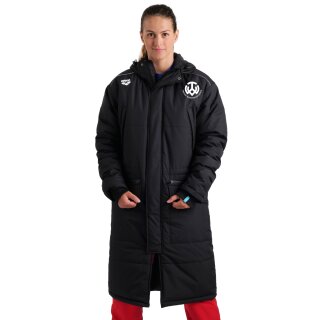 ARENA Team Parka Solid schwarz mit TWV Logo