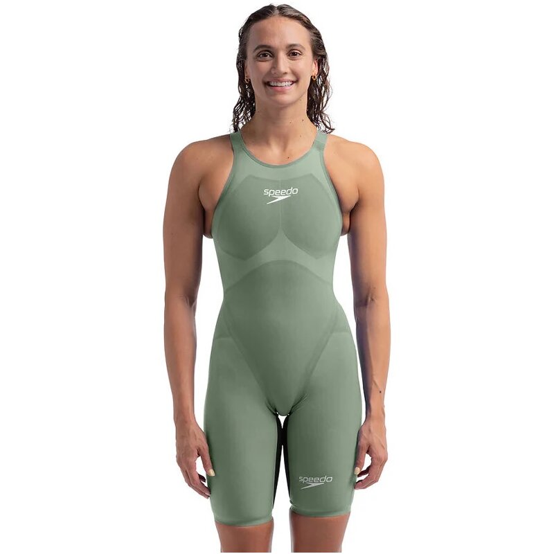 SPEEDO Fastskin Pure Valor 2.0 Openback Kneeskin Green Black